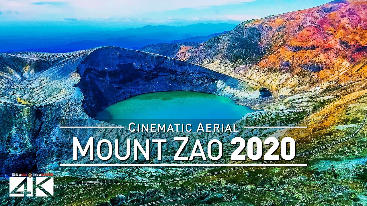 【4K】Drone Footage | Mount Zaō - Active Volcano in Japan ..:: Cinematic ...