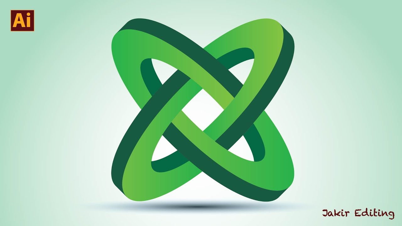 Easy Techniques to created 3D logo in adobe illustrator | illustrator 3D logo design tutorial ...