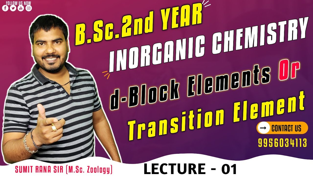 (Lt-01) Elements Of 1st Transition Series || B.Sc.2nd Year Inorganic ...