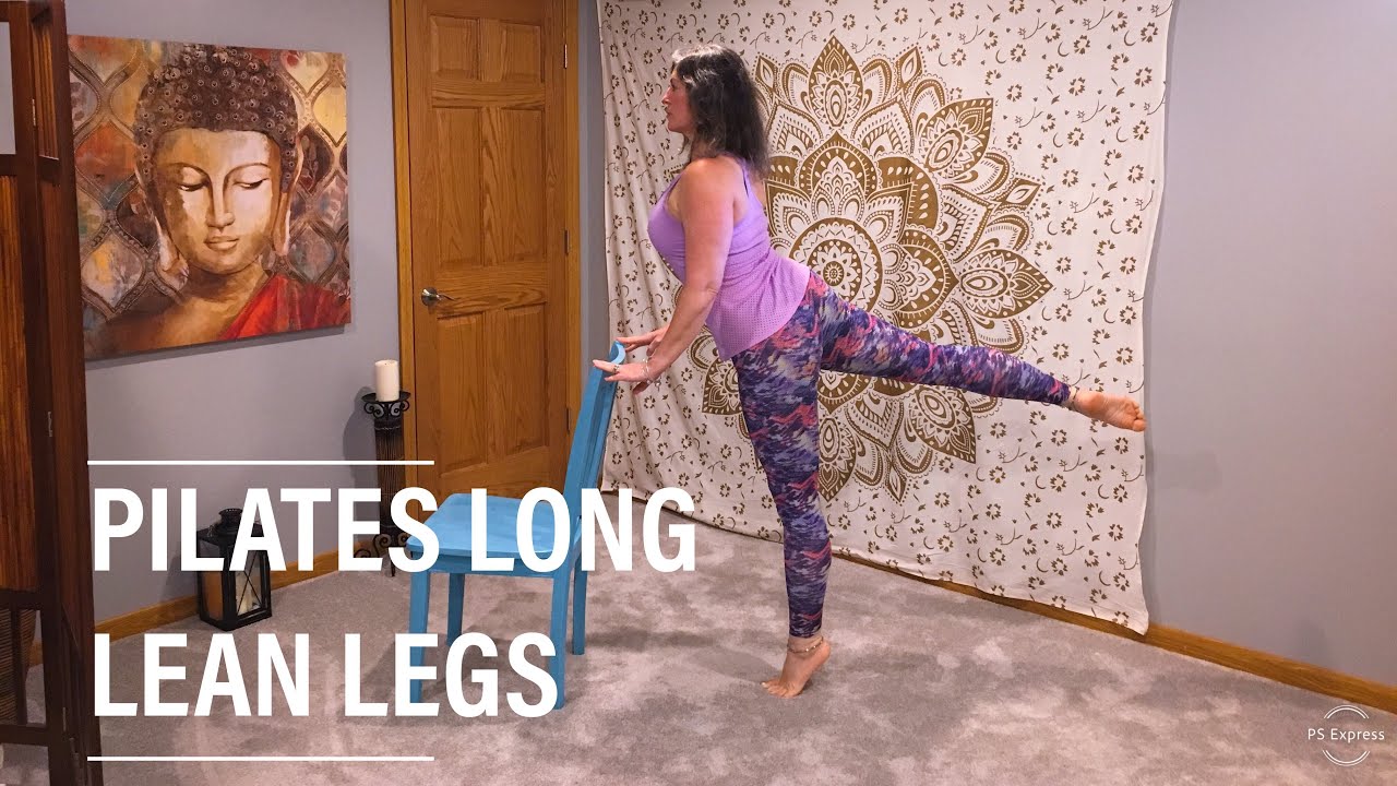 PILATES LONG LEAN LEGS FOR DAYS & CARDIO BLAST (With Chair) - YouTube
