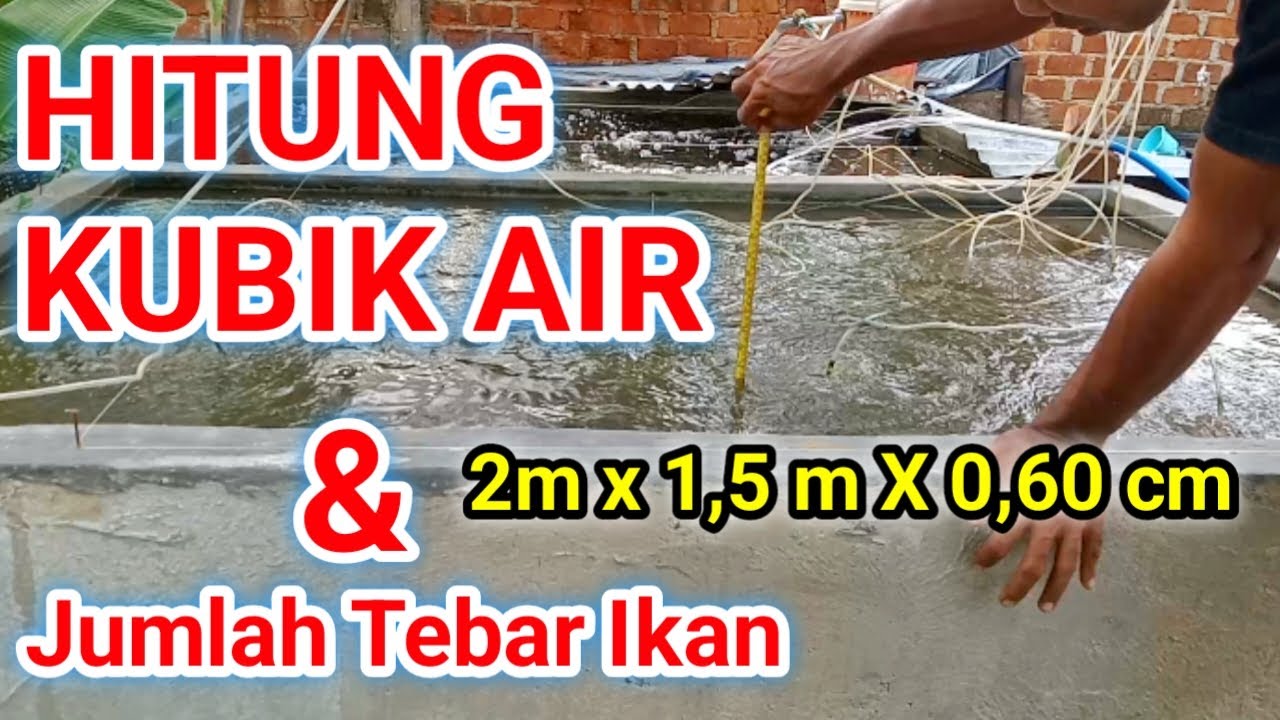 CARA MUDAH MENGHITUNG KUBIK AIR KOLAM DAN JUMLAH TEBAR BIBIT IKAN