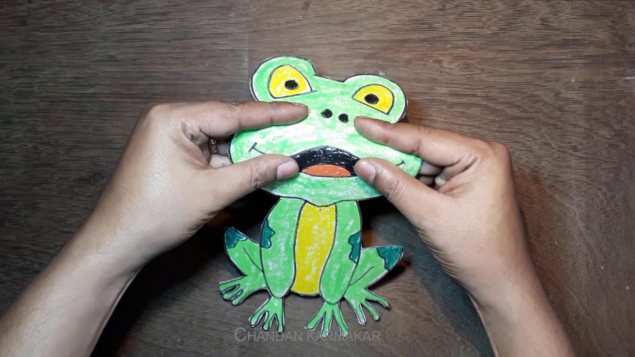 HOW TO MAKE A PAPER HAND PAPPET FROG - YouTube