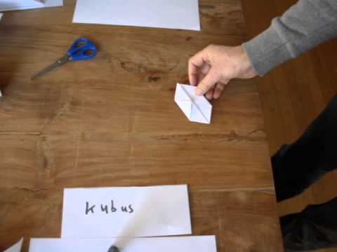 opblaasbare kubus van een vel A4 papier - YouTube