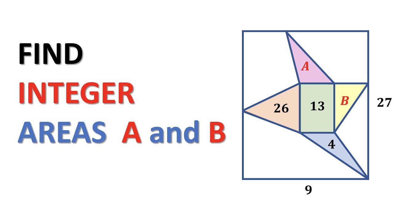 Find integer area in a rectangle. Mix of geometry and number theory ...