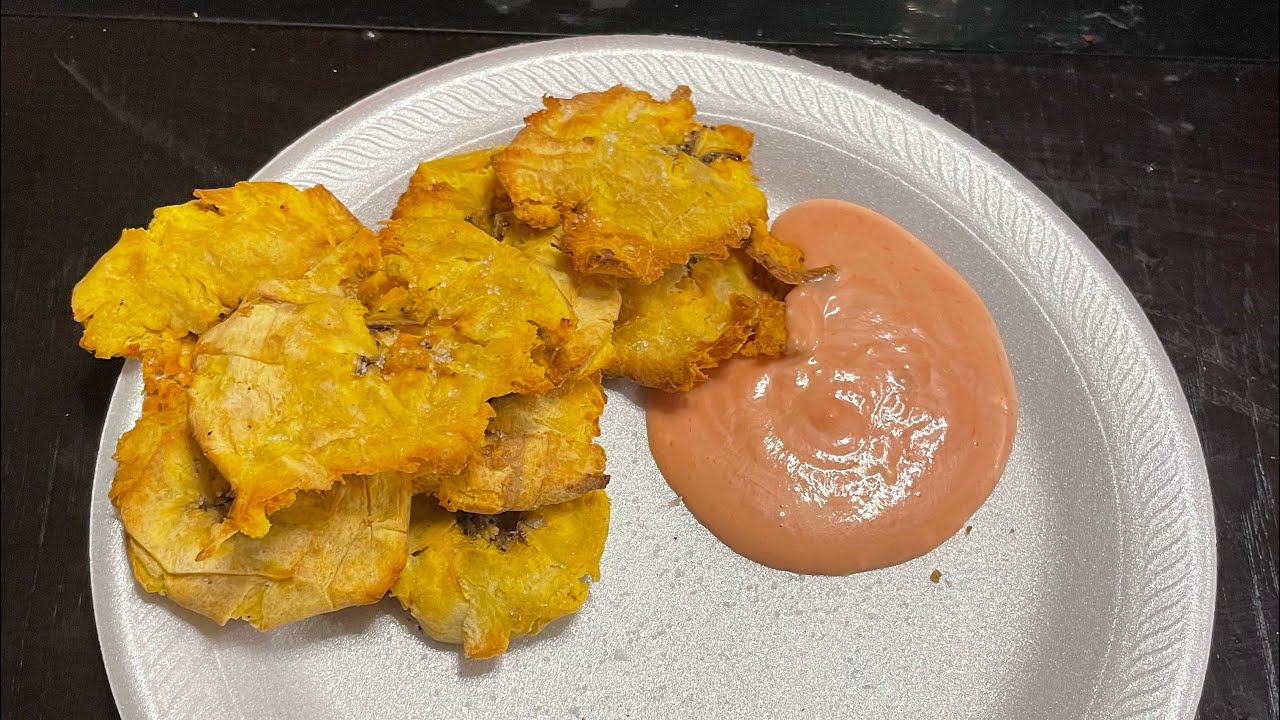 Como hacer tostones de estilo Puerto Rico parte 2 - YouTube