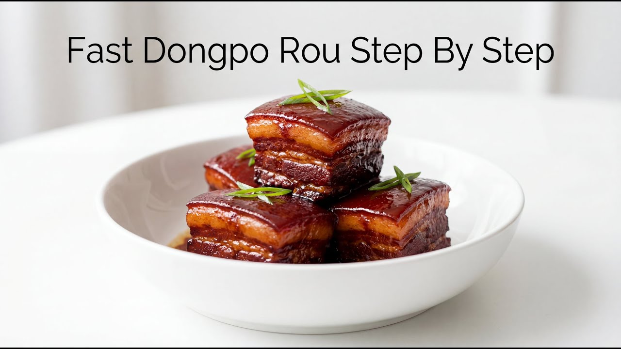 Fast Dongpo Rou (东坡肉) - Dongpo Pork Cooking Guide Step By Step - YouTube