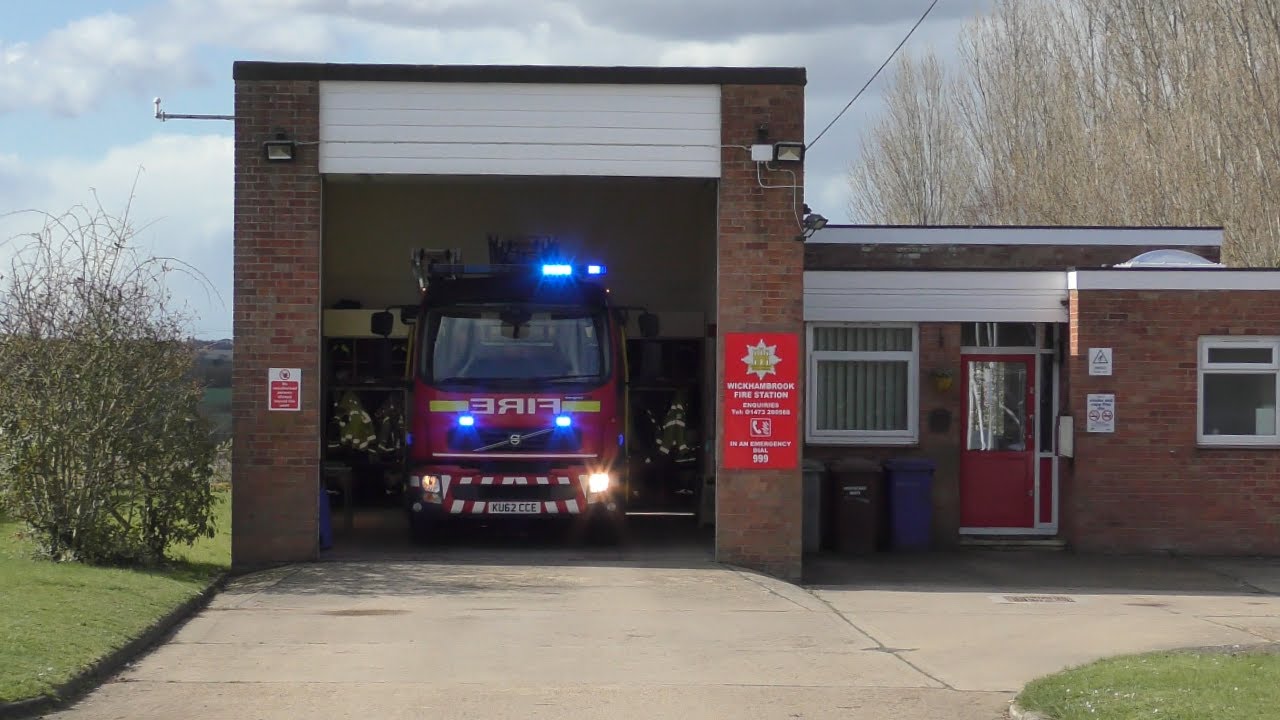 Suffolk Fire & Rescue Service - Wickhambrook WrL Turnout - YouTube