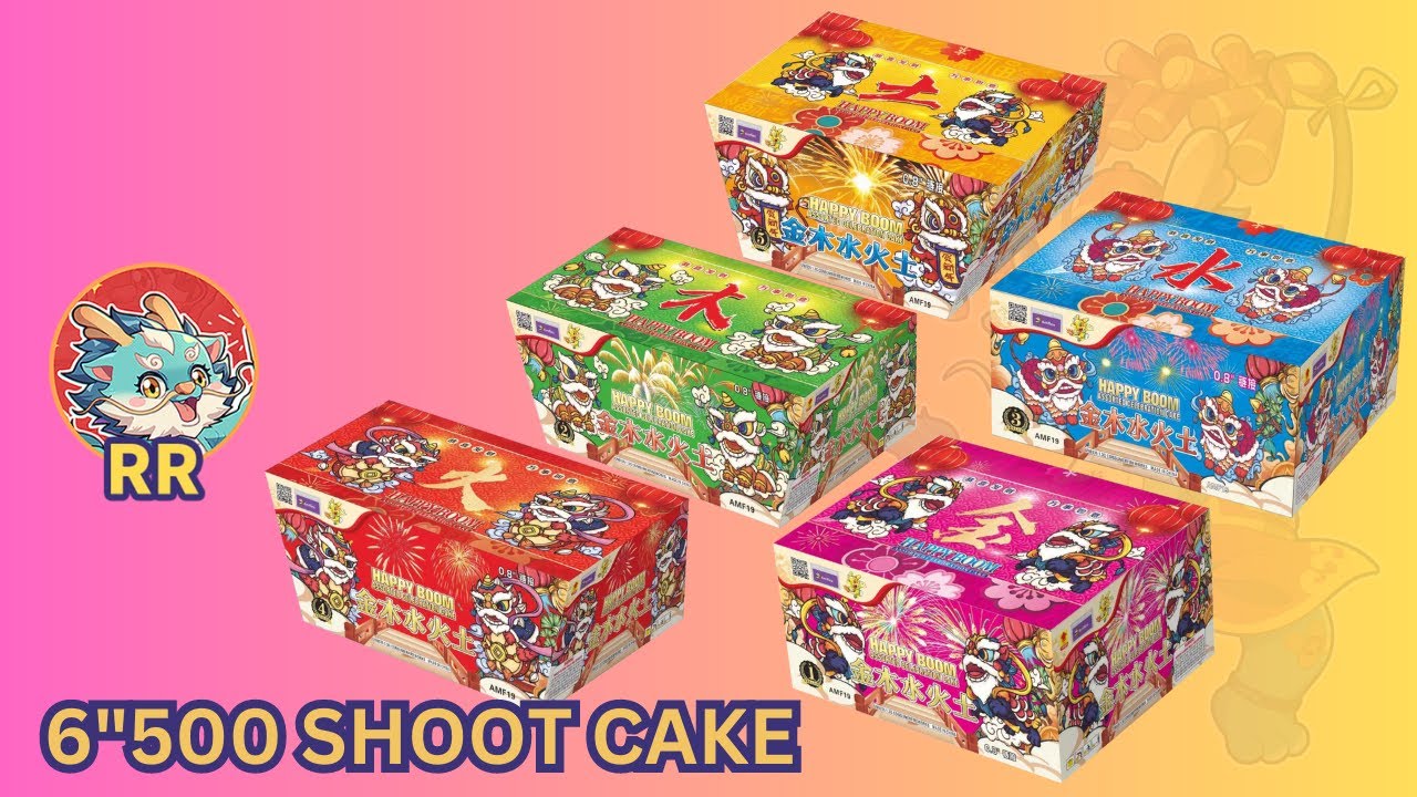6" 500 SHOOT CAKE (0.8 LUBANG) - YouTube
