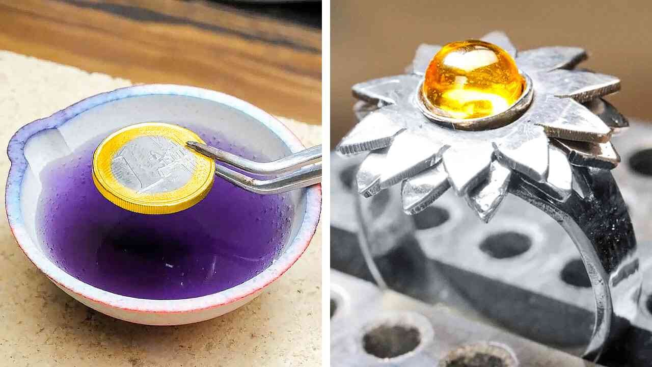 MAKING JEWELRY FROM COINS 💍|| Master's Challenge! - YouTube