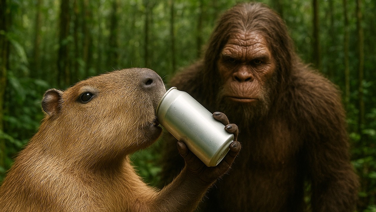 Bigfoot Gives Capy Papi an Energy Drink - YouTube