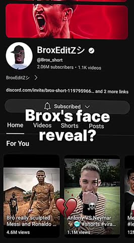 Brox face reveal ? 😅 #trending #funny #football - YouTube
