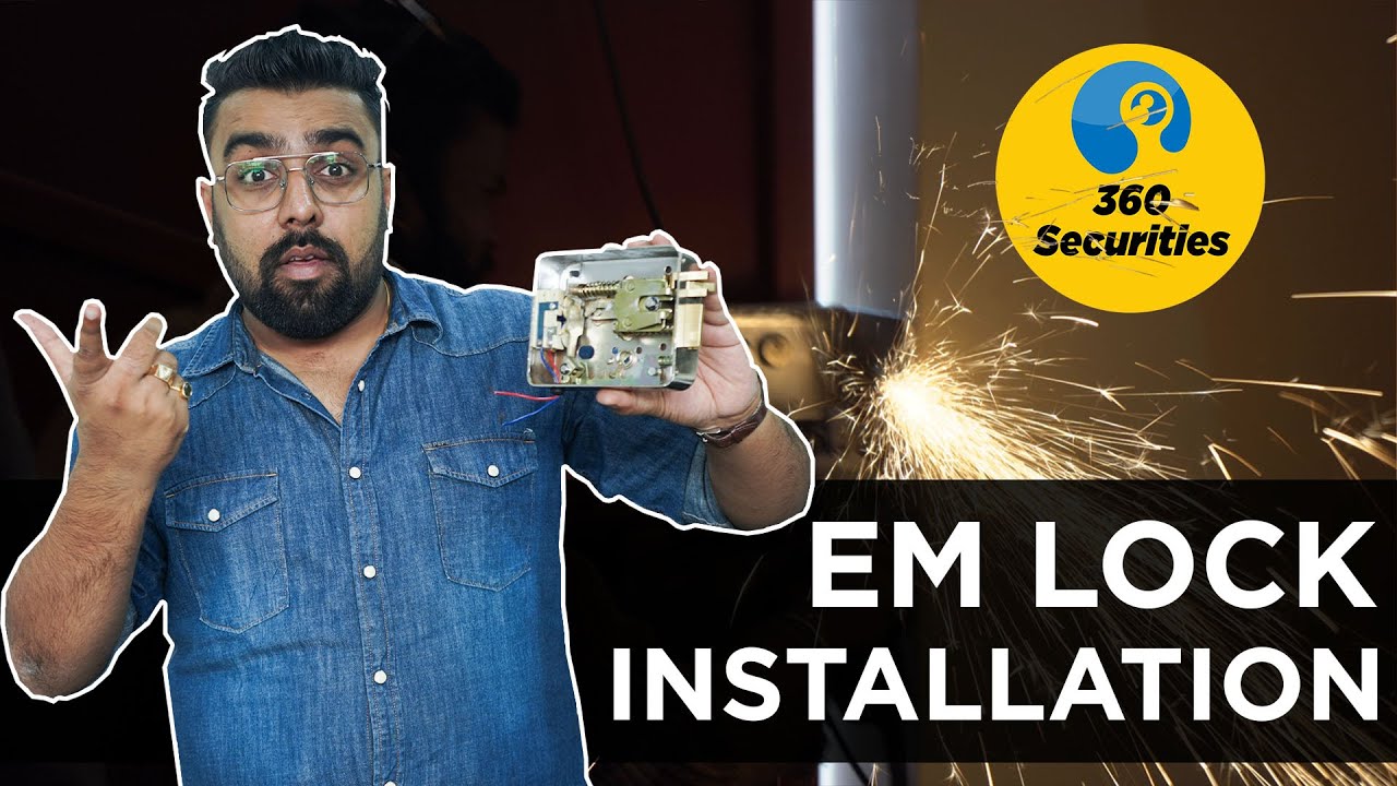 Installation of EM Rim Lock to a Iron Door at a Real Site | In-depth ...