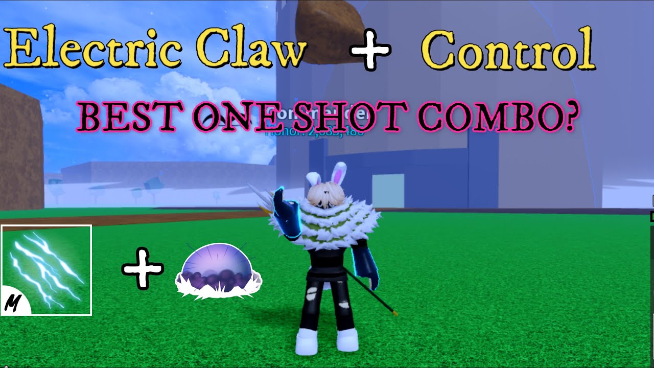 『Best One Shot Combo Electric Claw + Control』Bounty Hunting l Roblox l ...