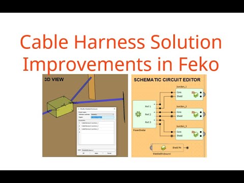 Cable Harness Solution Improvements in Altair Feko - YouTube