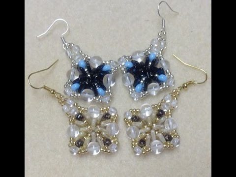 Triangle Dangle Earrings Tutorial - YouTube