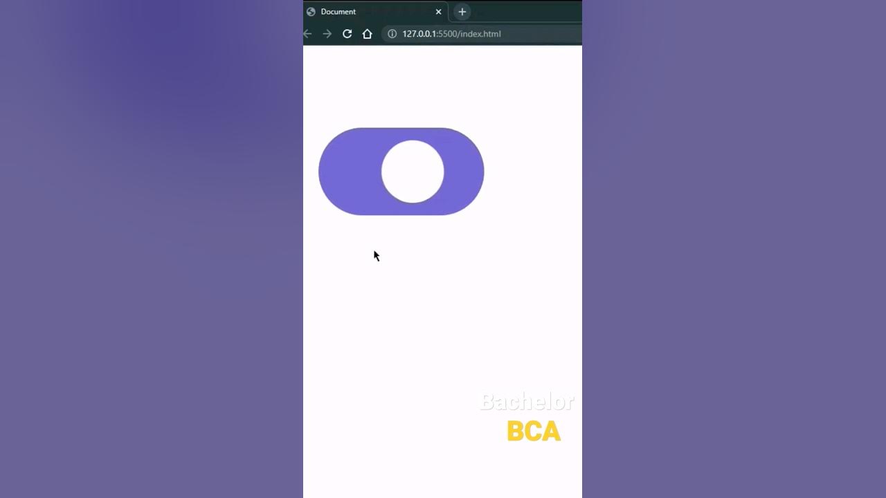 Switch Input Animation Html Css Shorts Youtube