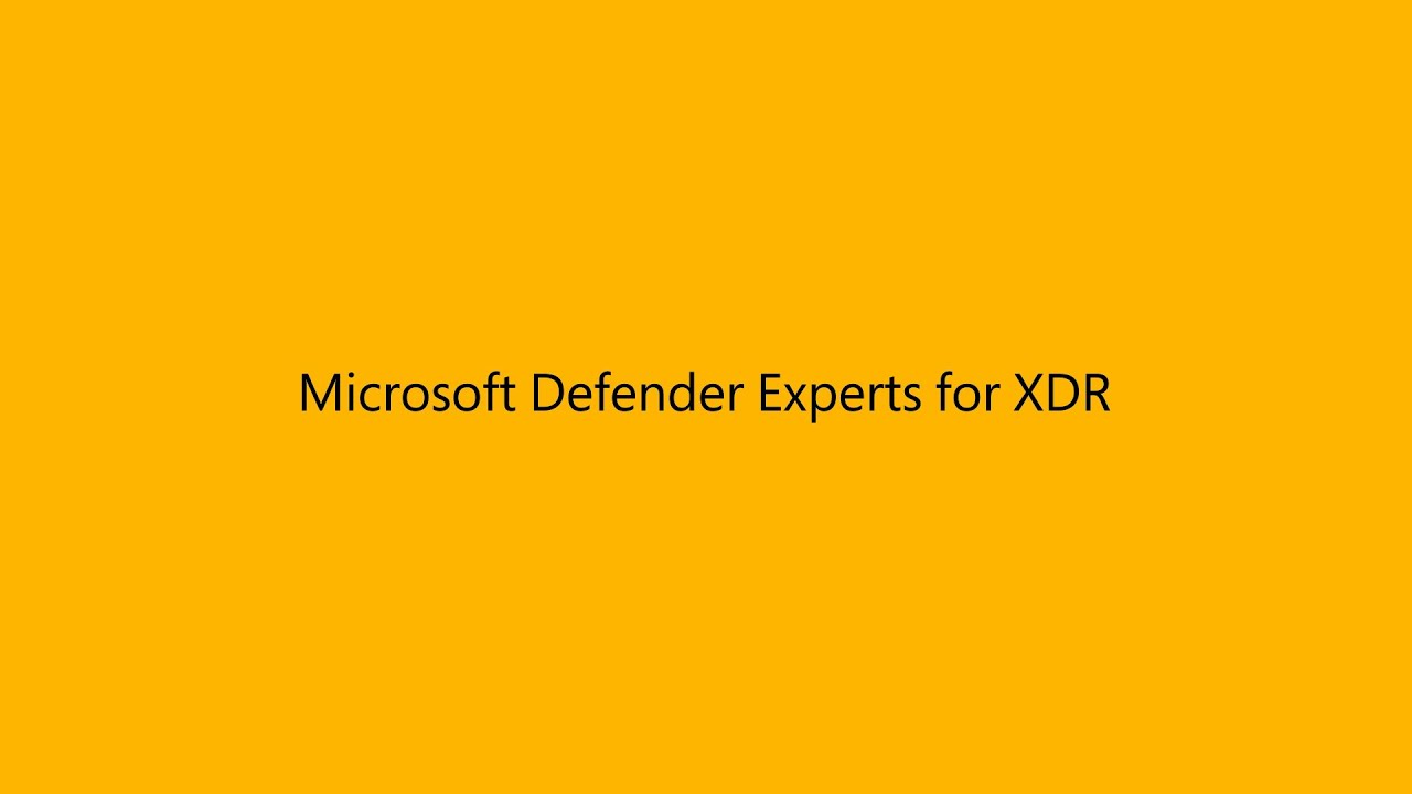 Jumpstart your SOC with Microsoft Defender Experts for XDR | OD04 - YouTube
