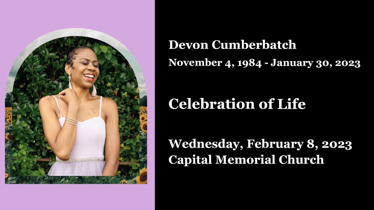 Memorial Service for Devon Cumberbatch on Wednesday, February 8, 2023 ...