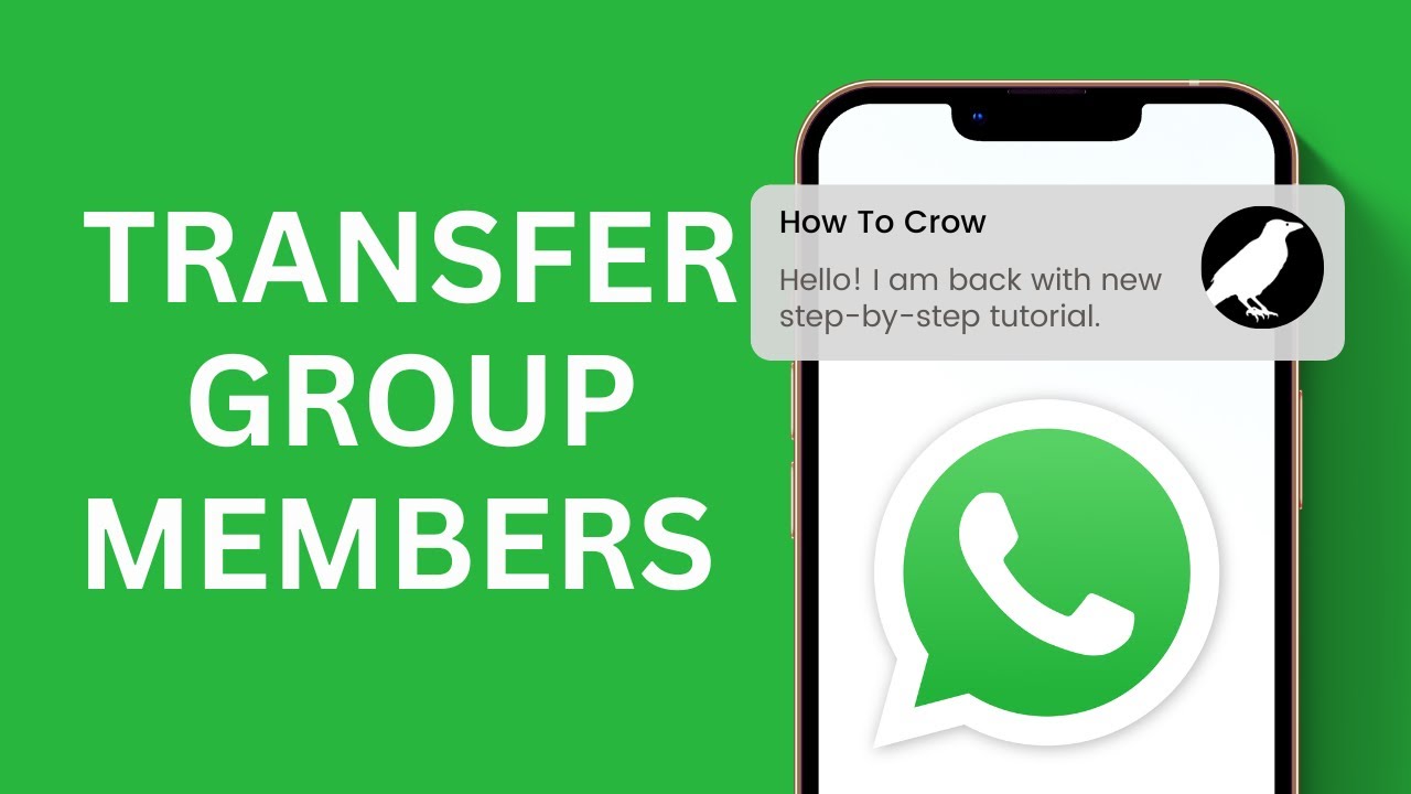 How to Transfer Group Members to Another Group in WhatsApp - YouTube