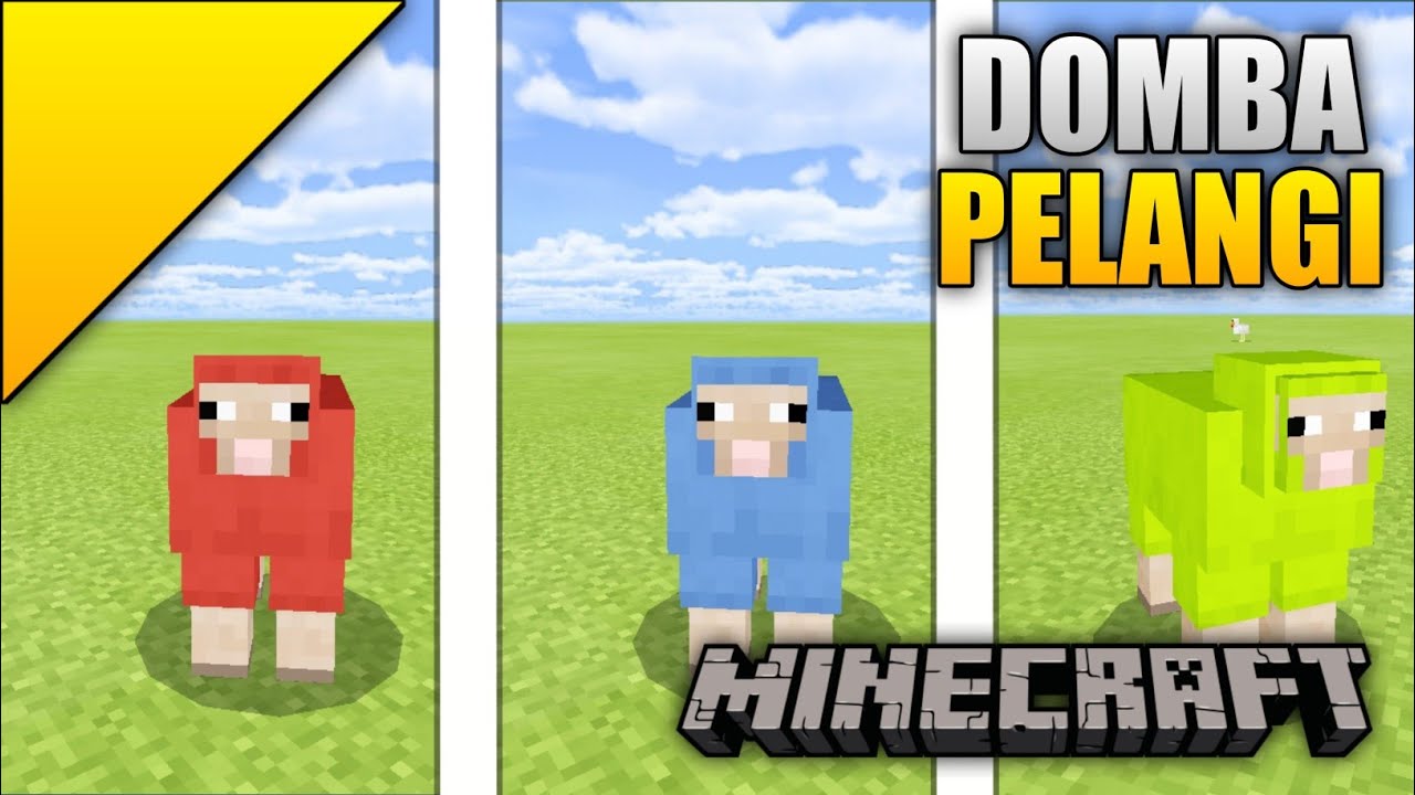 Cara Membuat Domba Pelangi - Minecraft - YouTube