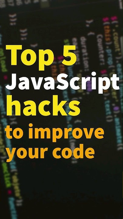 Top 5 JavaScript hacks #javascript #js #code #shorts - YouTube