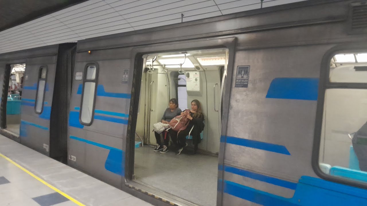 Ns-04 N2092 Afp modelo desde El Bosque hasta Observatorio + Trenes Ns ...