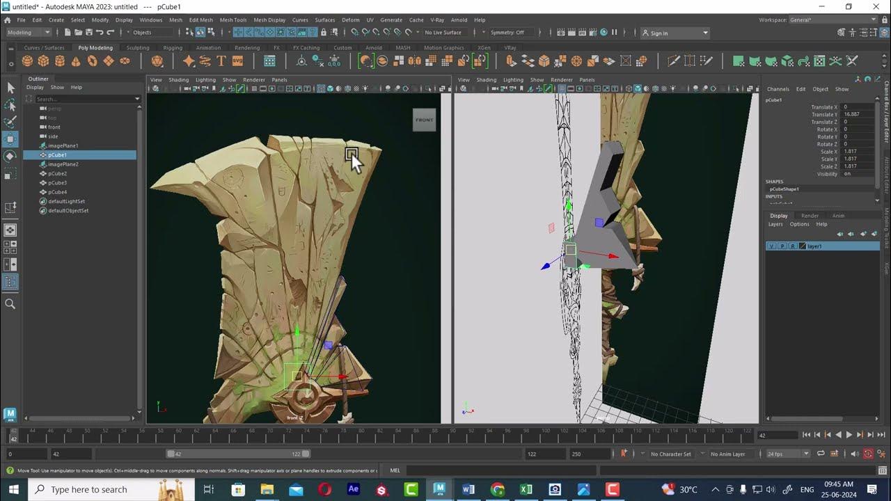 SWORD MODELING IN MAYA - YouTube