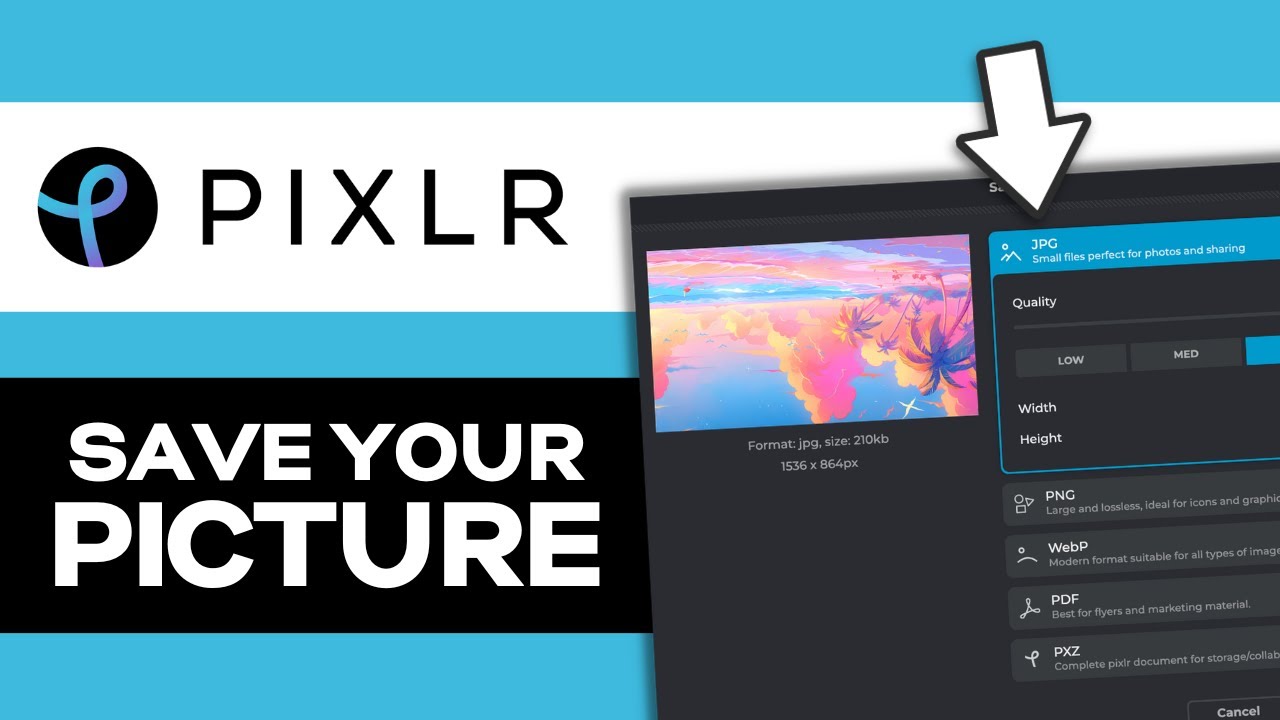 How to Save Your Picture on Pixlr Express - YouTube