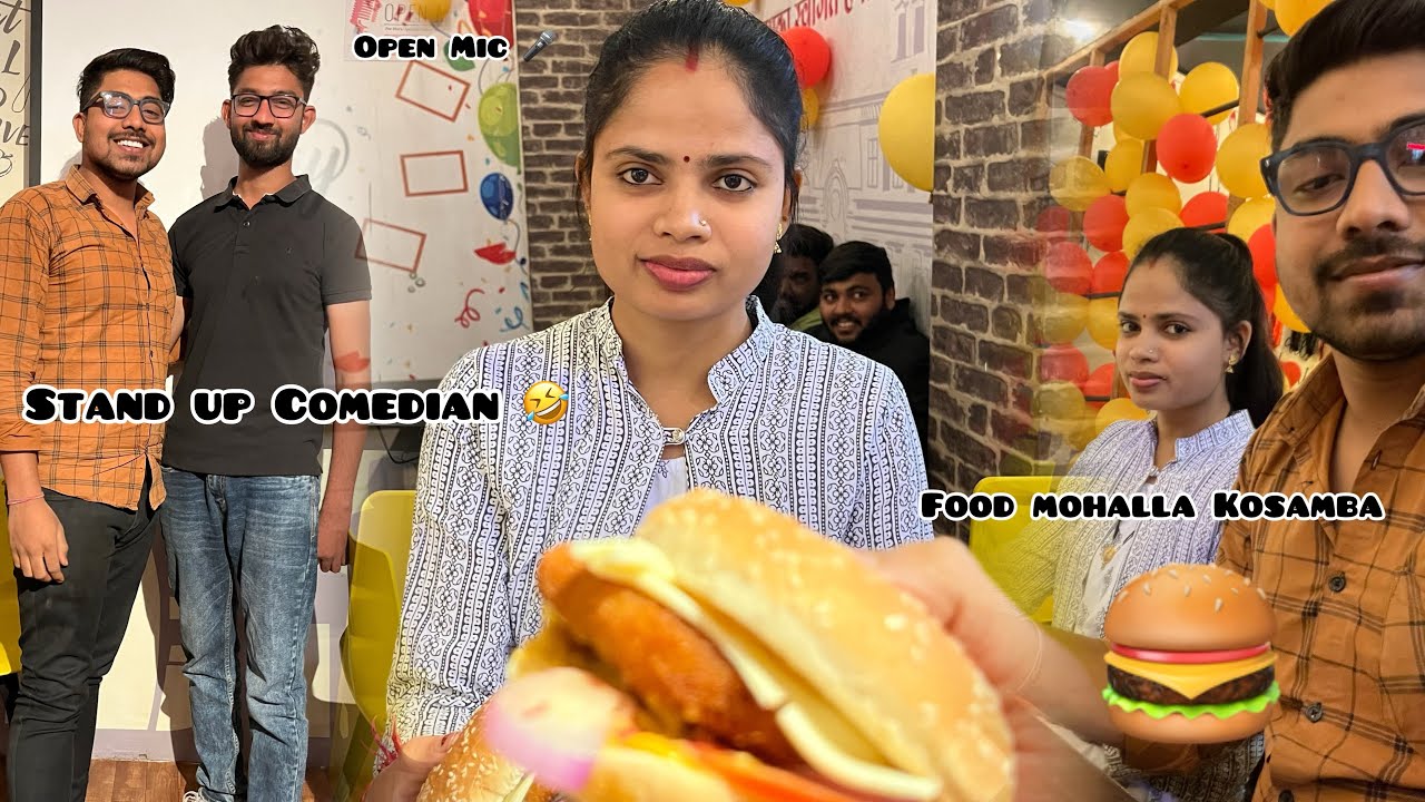OPEN MIC 🤣 FOOD MOHALLA 🍕🍔 ME STAND UP COMEDIAN 😂 VLOG 252 - YouTube