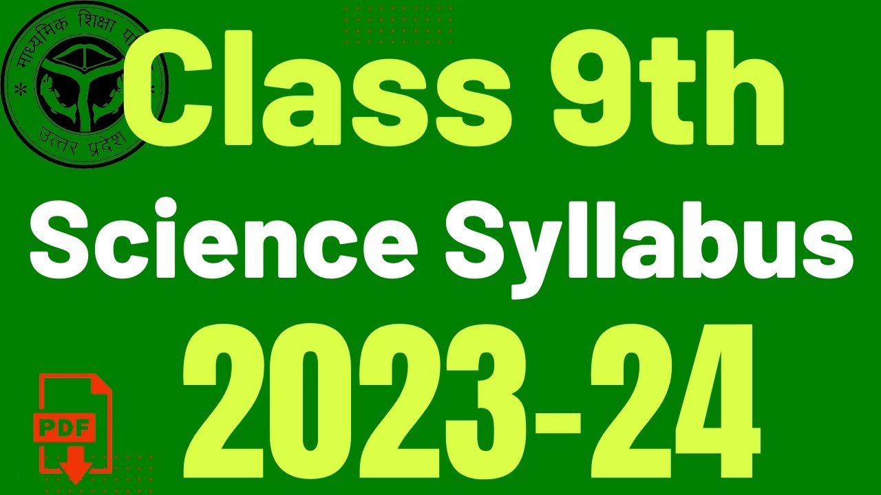 Class 9 syllabus 2023-24 science| Up Board Classes - YouTube