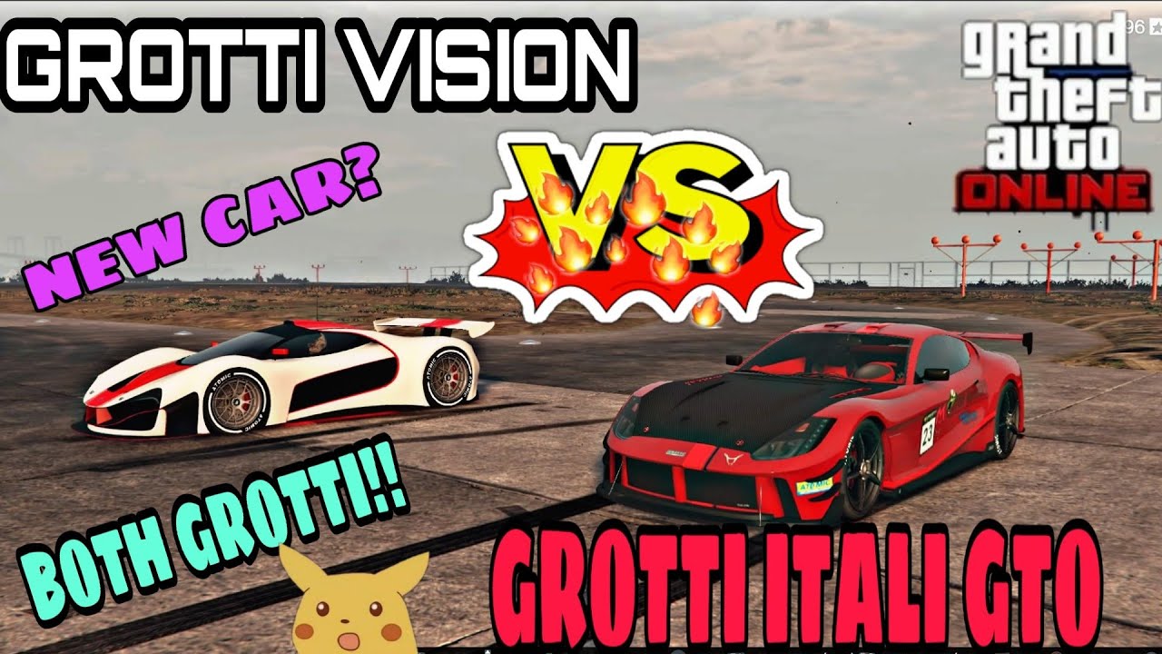 GTA 5 ONLINE : NEW FASTEST GROTTI ITALY GTO vs GROTTI VISIONE " DRAG ...