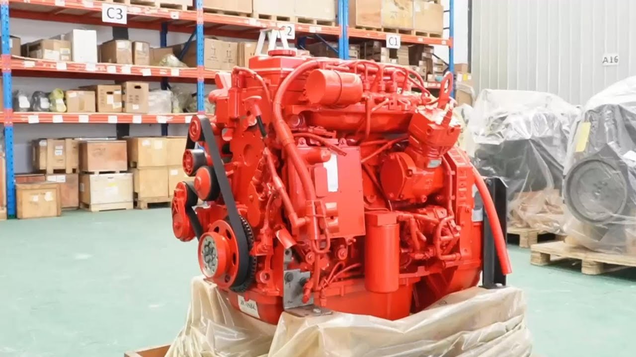 ISBE4.5E5185 ISB Genuine Cummins 185HP Complete ISB4.5 Engine - YouTube