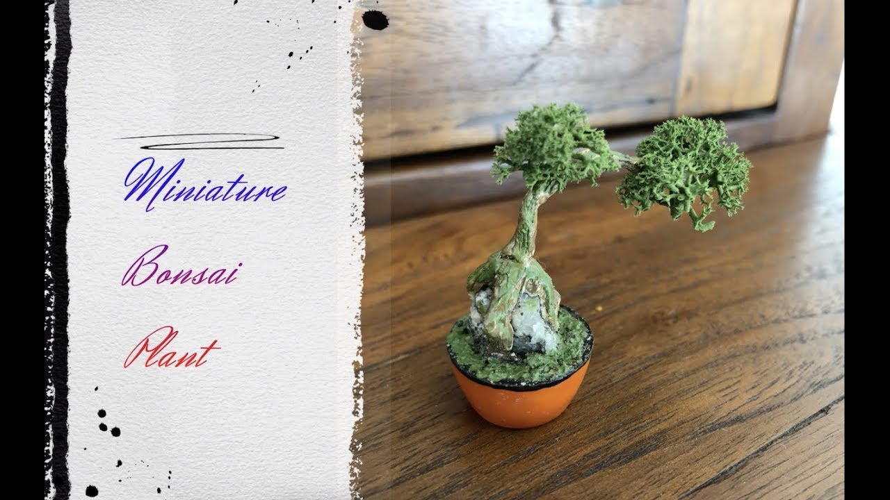 DIY Miniature Bonsai Tree (1:12) - YouTube