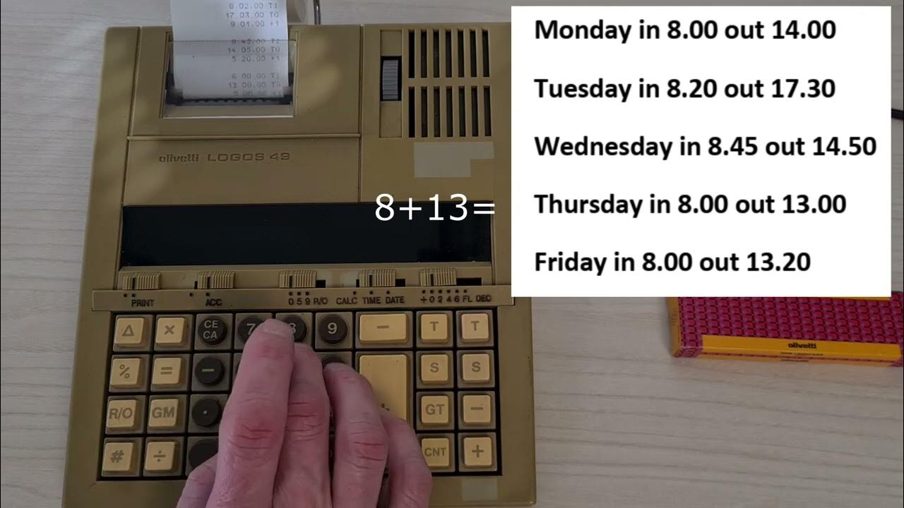 Electronic calculators, how to use the different buttons Part 8: Calc ...