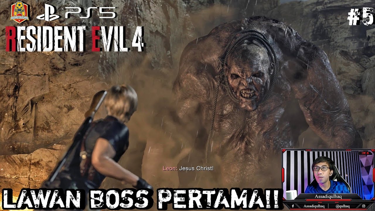 AKHIRNYA LEON VS EL GIGANTE BOSS PERTAMA DESA ZOMBIE RE4 | RESIDENT ...