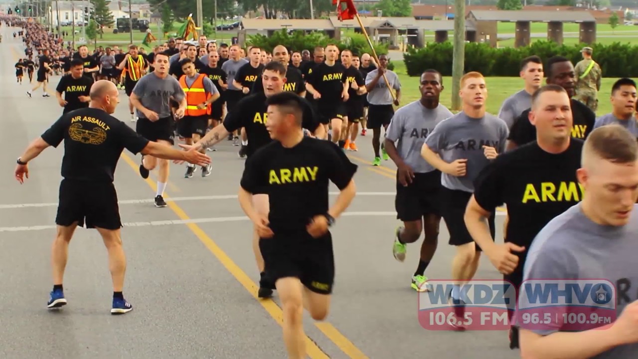 Ft Campbell Division Run - YouTube