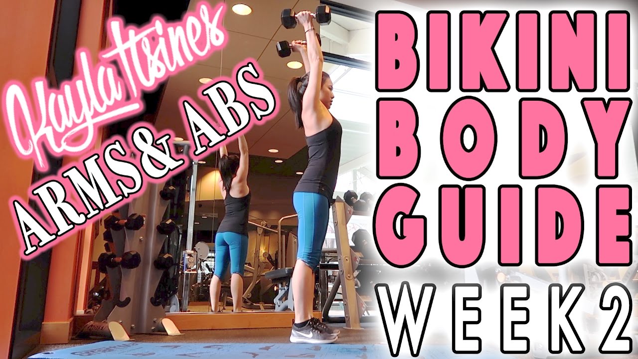 Bikini Body Guide (BBG) Week 2 Arms & Abs Review | Kayla Itsines ...