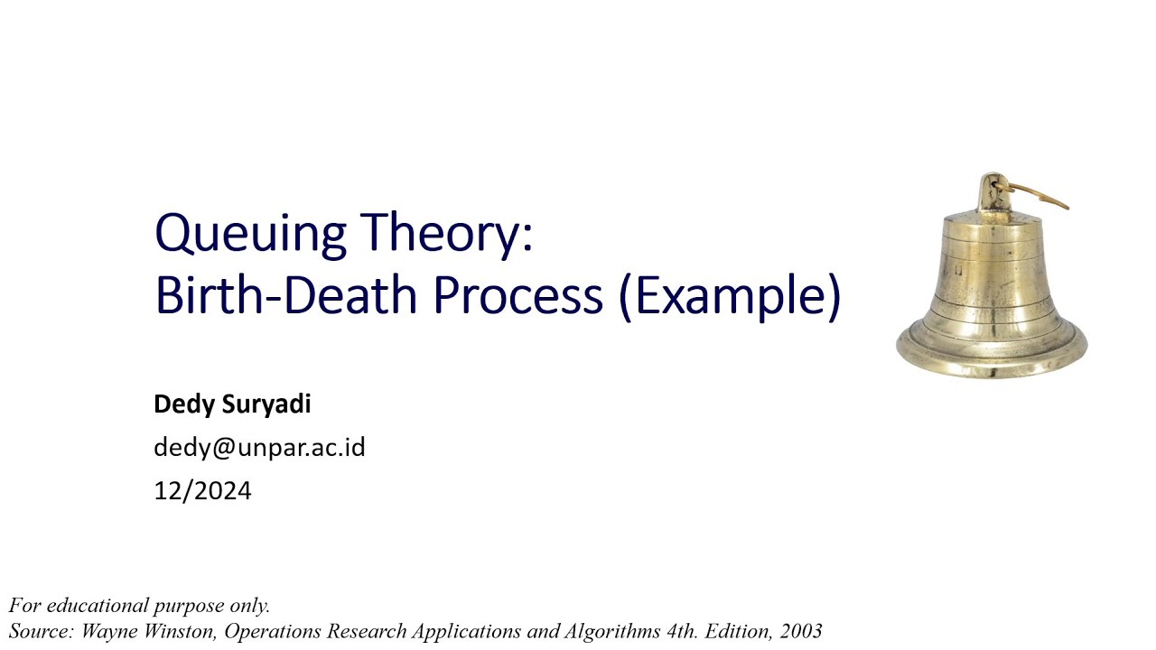 0.5 Birth-Death Process: Example [Queuing Theory] - YouTube