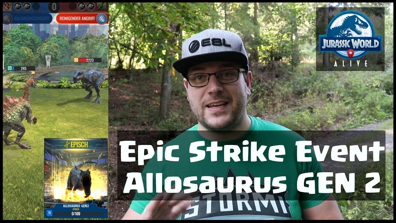 EPIC LEVEL 30 Allosaurus GEN 2 Strike Guide/Gameplay| Jurassic World ...