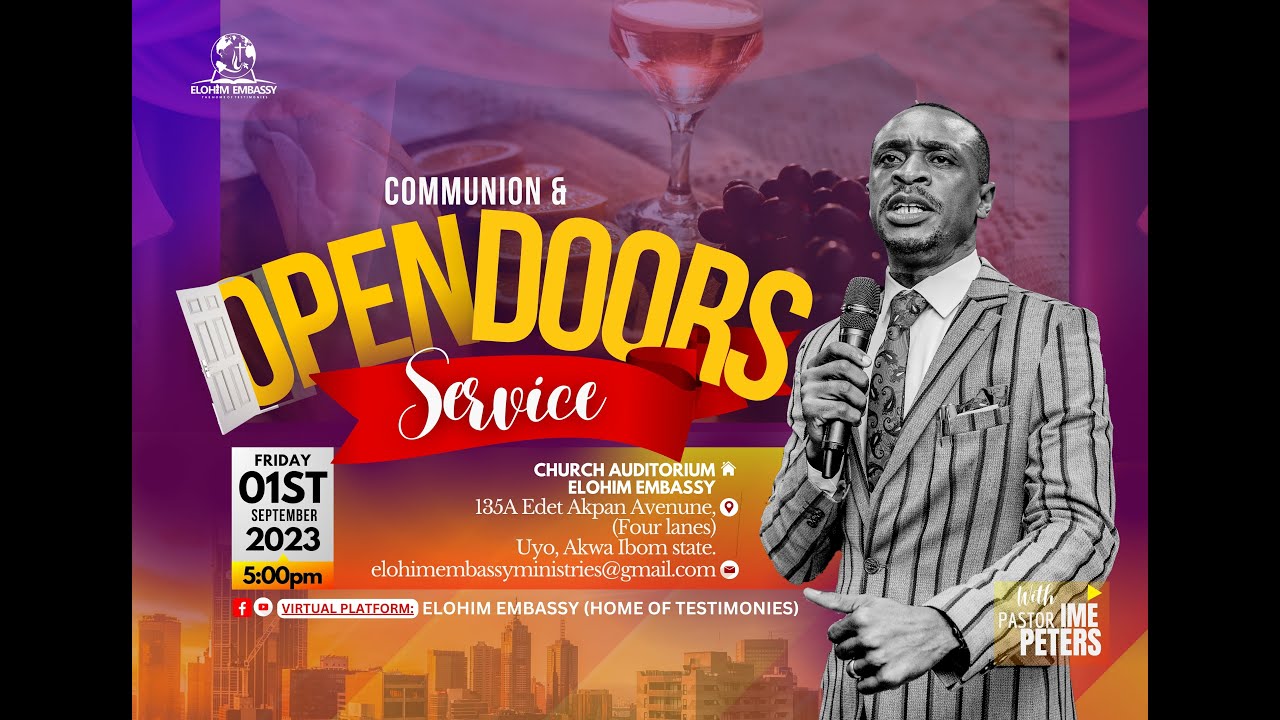FRIDAY OPEN DOORS SERVICE - YouTube