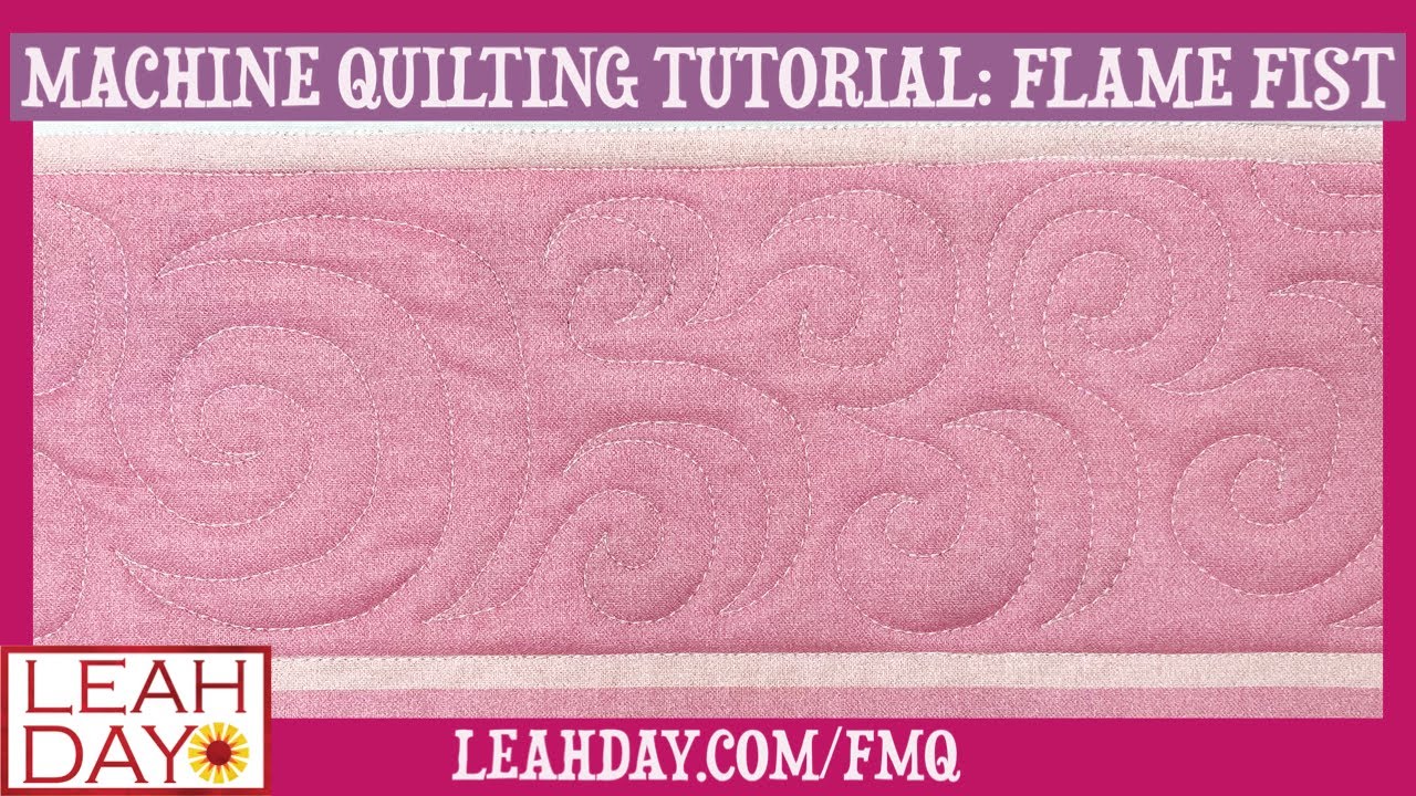 Machine Quilting Flame Fist Edge-to-Edge on an Evolution Hoop Frame ...