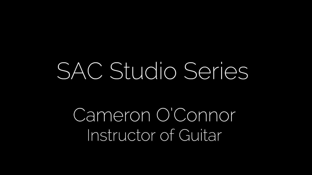 SAC Studio Series: Cameron O'Connor - YouTube