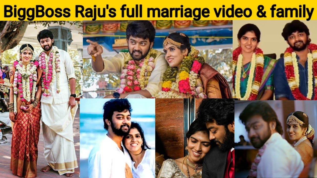 Bigg Boss raju full marriage video,frienda and family photos,rare ...