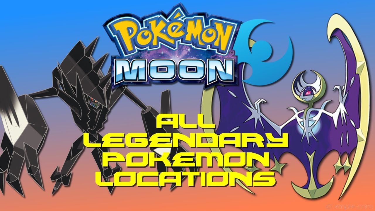 Pokemon Moon: All Legendary Pokemon Captures/Locations - YouTube