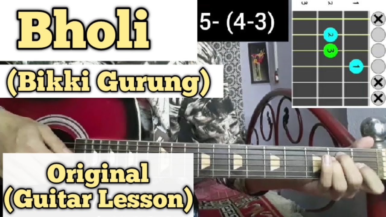 Bholi - Bikki Gurung | Guitar Lesson | Easy Chords | - YouTube