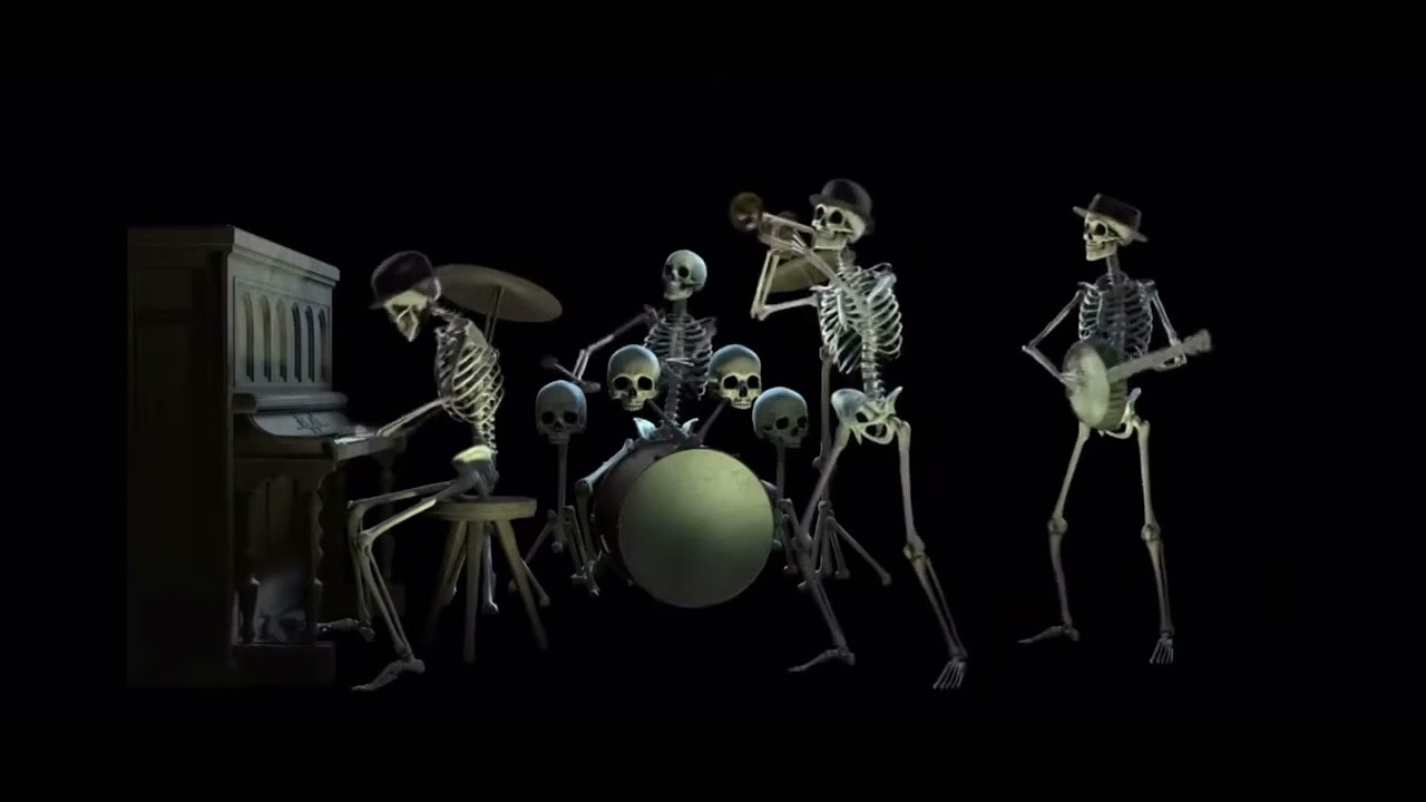 Halloween Skeleton Band (no audio) - YouTube
