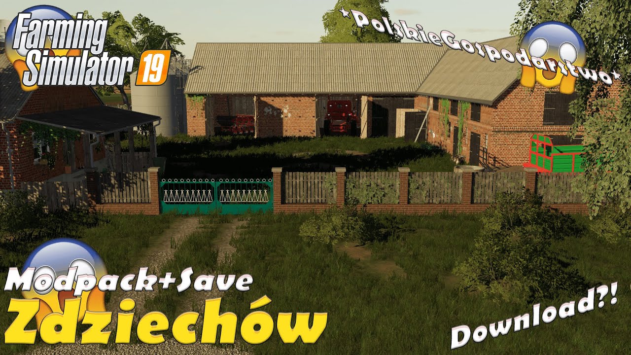 😱Download Modpack+Save😱Polskie gospodarstwo🔥PolskiKlimat🔥|Zdziechów ...