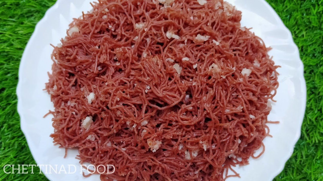 Red rice idiyappam | sivappu arisi idiyappam | how to make mappillai ...