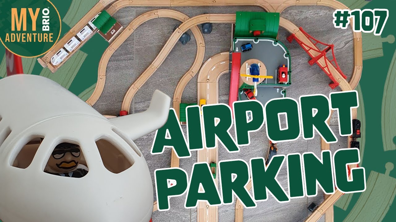 BRIO Airport Track With Monorail, Metro and Road [107] - YouTube