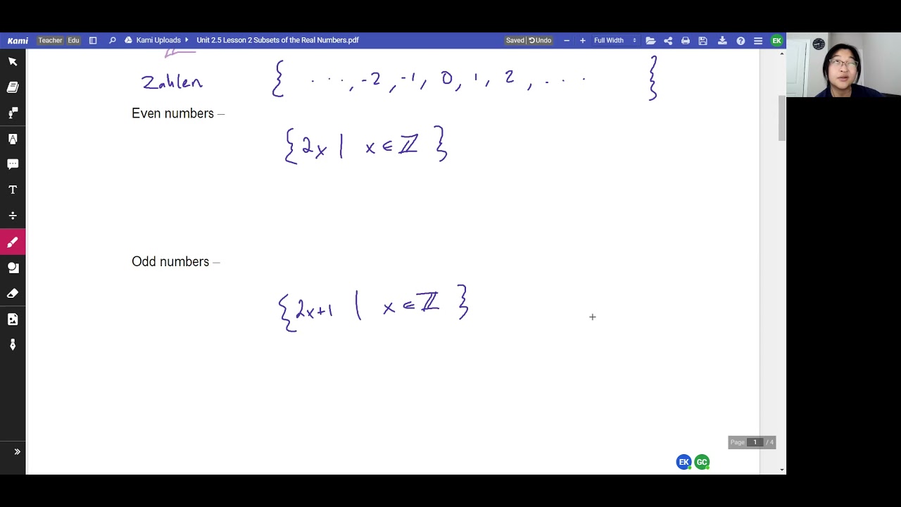 Precalculus A /// Unit 2.5 Lesson 2 Subsets of the Real Numbers - YouTube